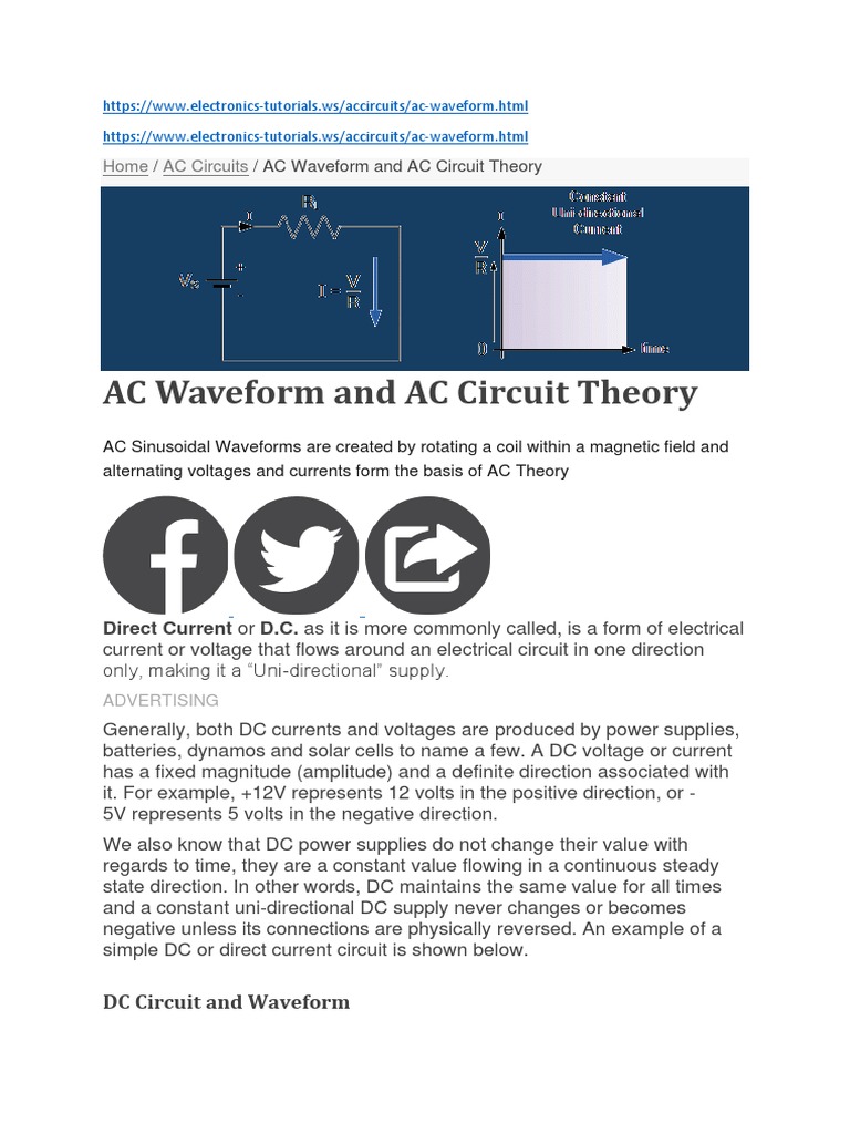 AC Circuit | PDF | Electromagnetic Induction | Root Mean Square