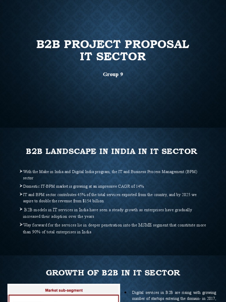 B2B Project Proposal | PDF | Startup Company | Small Business ...
