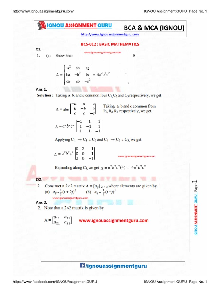 Bcs-012 Notes-Ignou Assignmentguru | PDF