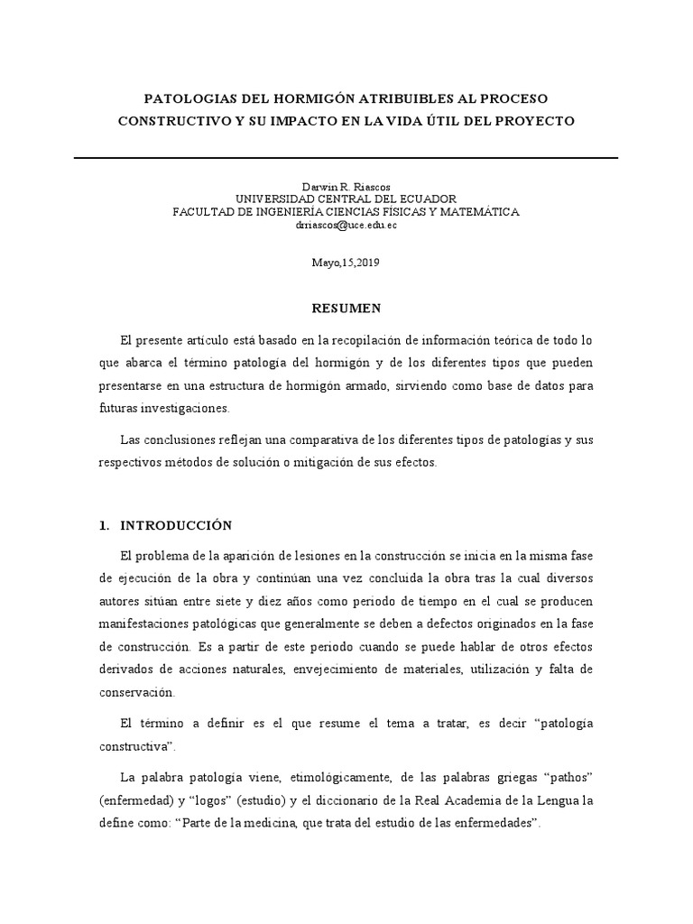 Patologias Constructivas | PDF | Patología | Bóveda (Arquitectura)