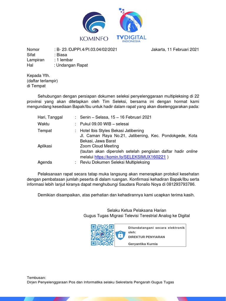 B - 23 - DJPPI.4 - PI.03.04 - 02 - 2021 Gugus Tugas | PDF