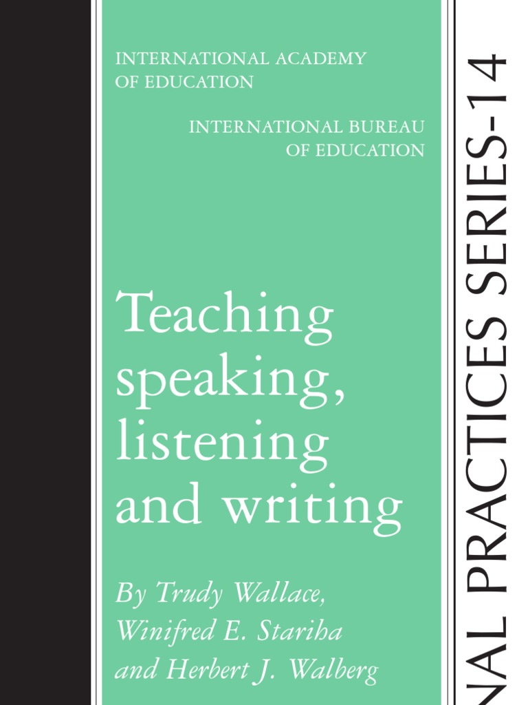 Teaching Speaking Listening and Writing | PDF | Public Speaking | Teachers