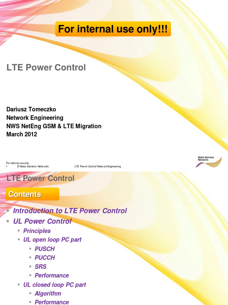 LTE Power Control | PDF | Lte (Telecommunication) | Control Theory
