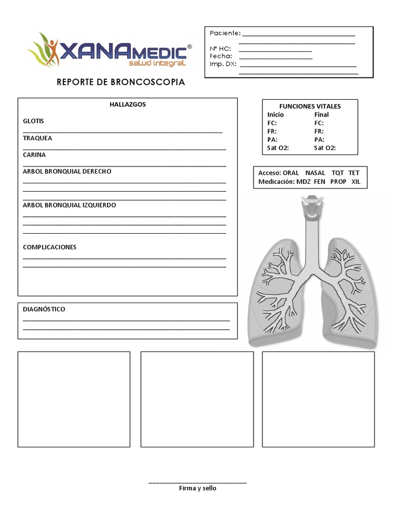 Reporte de Broncoscopia Final | PDF | Negocios | Finanzas y dinero