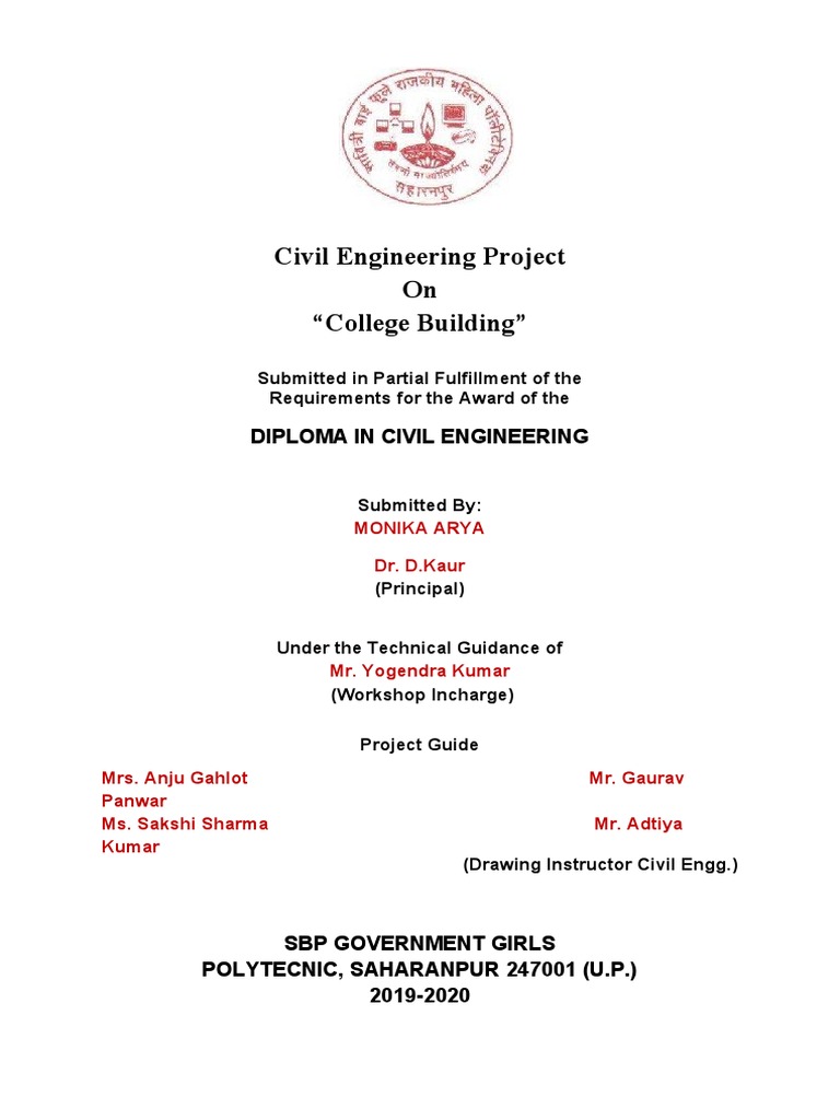 College Building Project Report | PDF