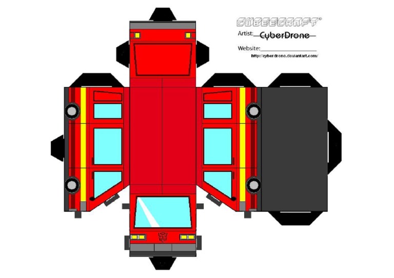 Ironhide Vehicle Paper Toy Paper Craft