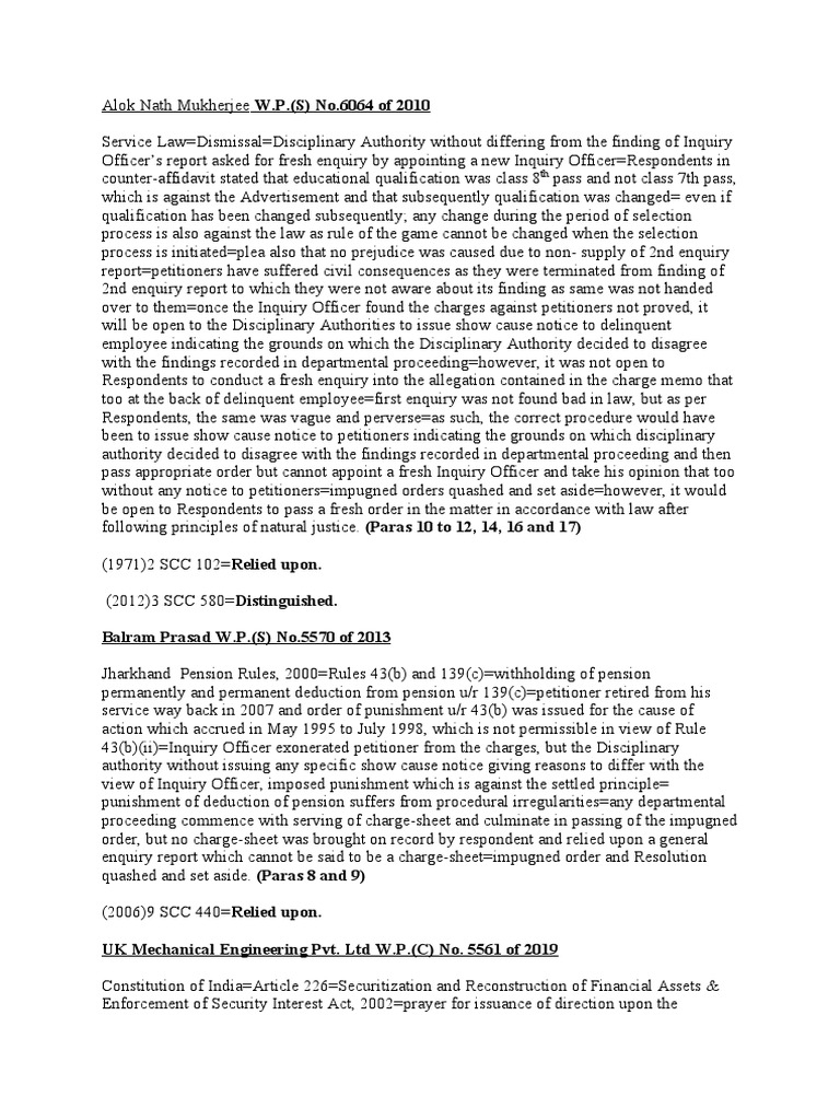 JLJR Headnote All Cases | PDF | Statutory Interpretation | Lease