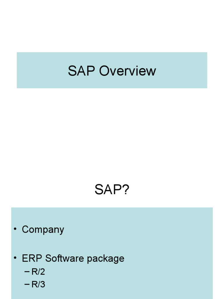 Sap Training | PDF | Application Software | Databases