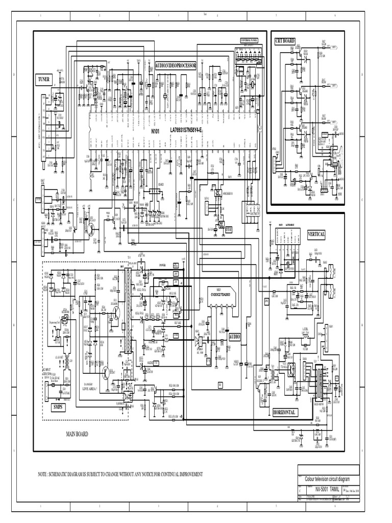 Schematic Diagram NV-5001 | PDF