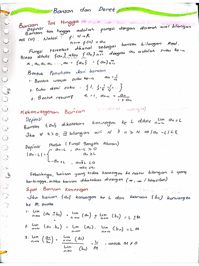 Kalkulus 2 Barisan Dan Deret | PDF