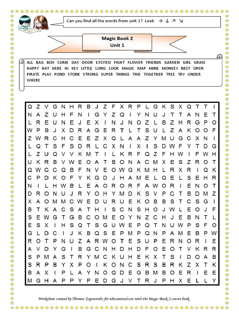 UNIT 1 Wordsearch | PDF