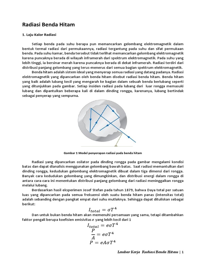 LKS Radiasi Benda Hitam | PDF