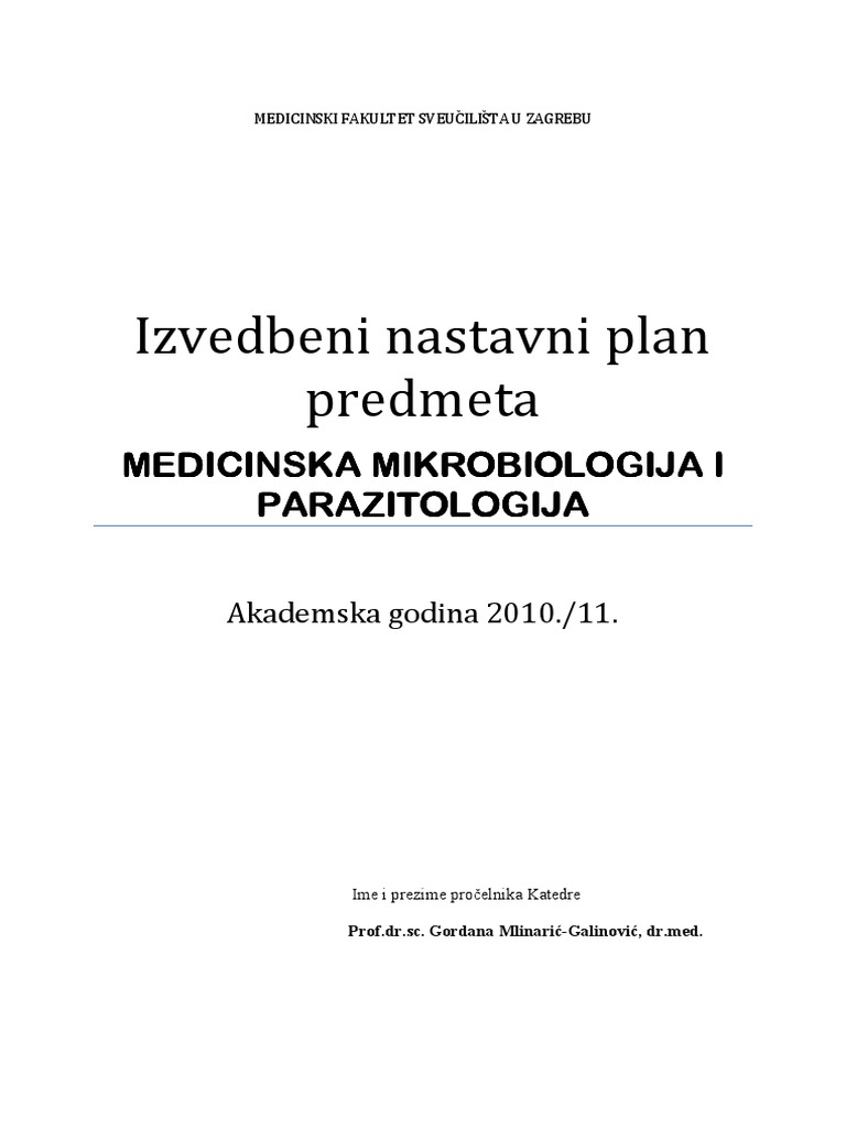 Mikrobiologija I Parazitologija | PDF