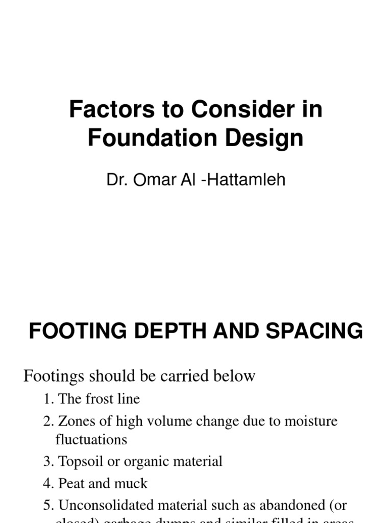 Key Factors in Foundation Design | PDF | Soil | Basement