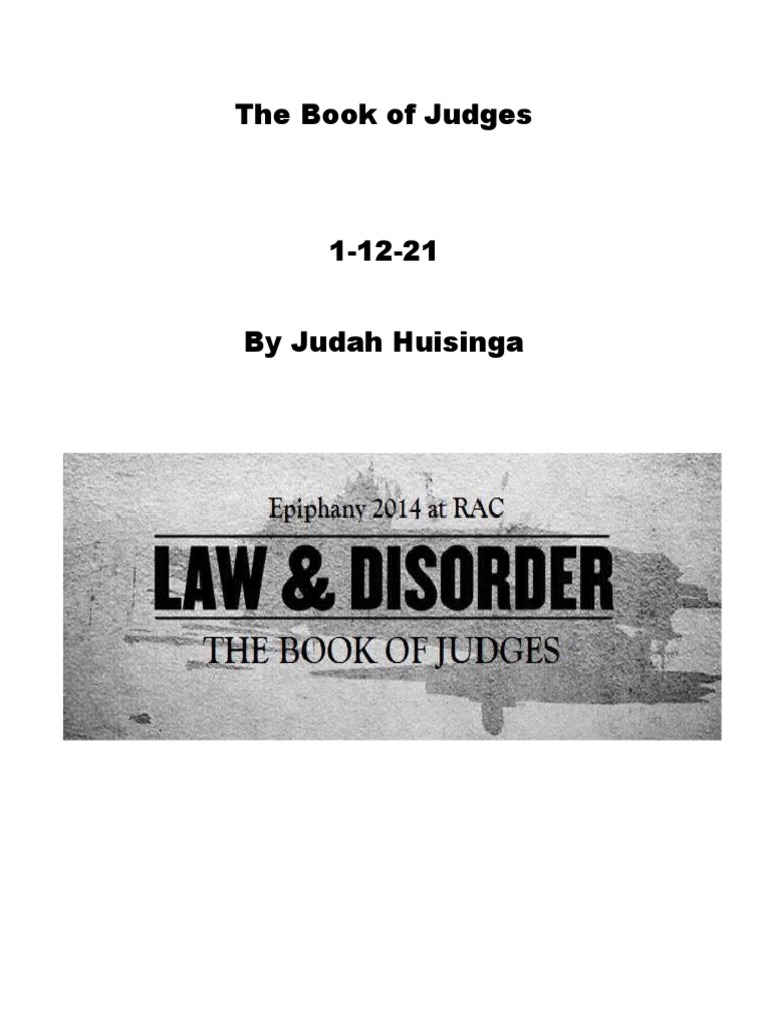 The Book of Judges | PDF | Social Science