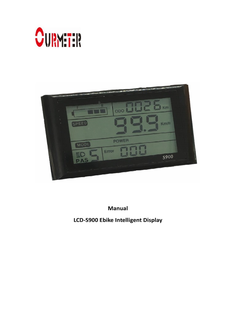 Lcd-Manual - S900 Ebike Intelligent Display | PDF | Computer ...