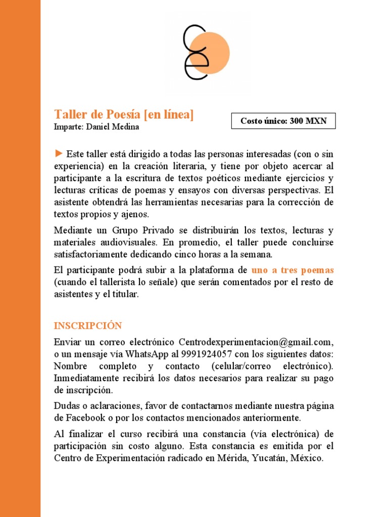 Taller de Poesía | PDF | Poesía | México