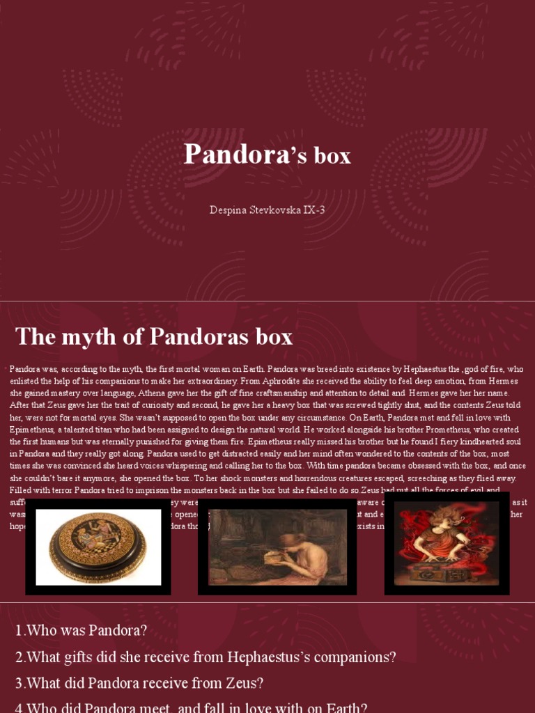 Pandora's Box | PDF