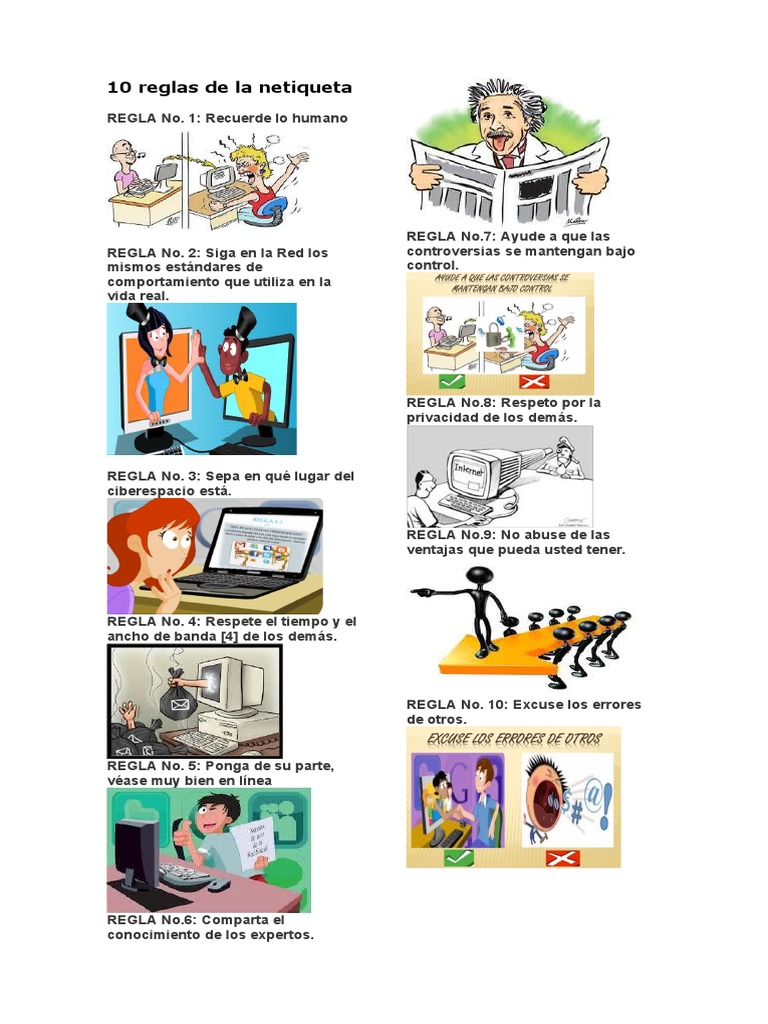 10 Reglas de La Netiqueta | PDF