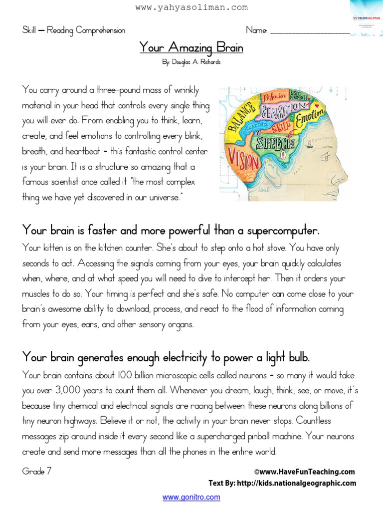 31-grade-8-reading-comprehension-pdf-brain-neuron