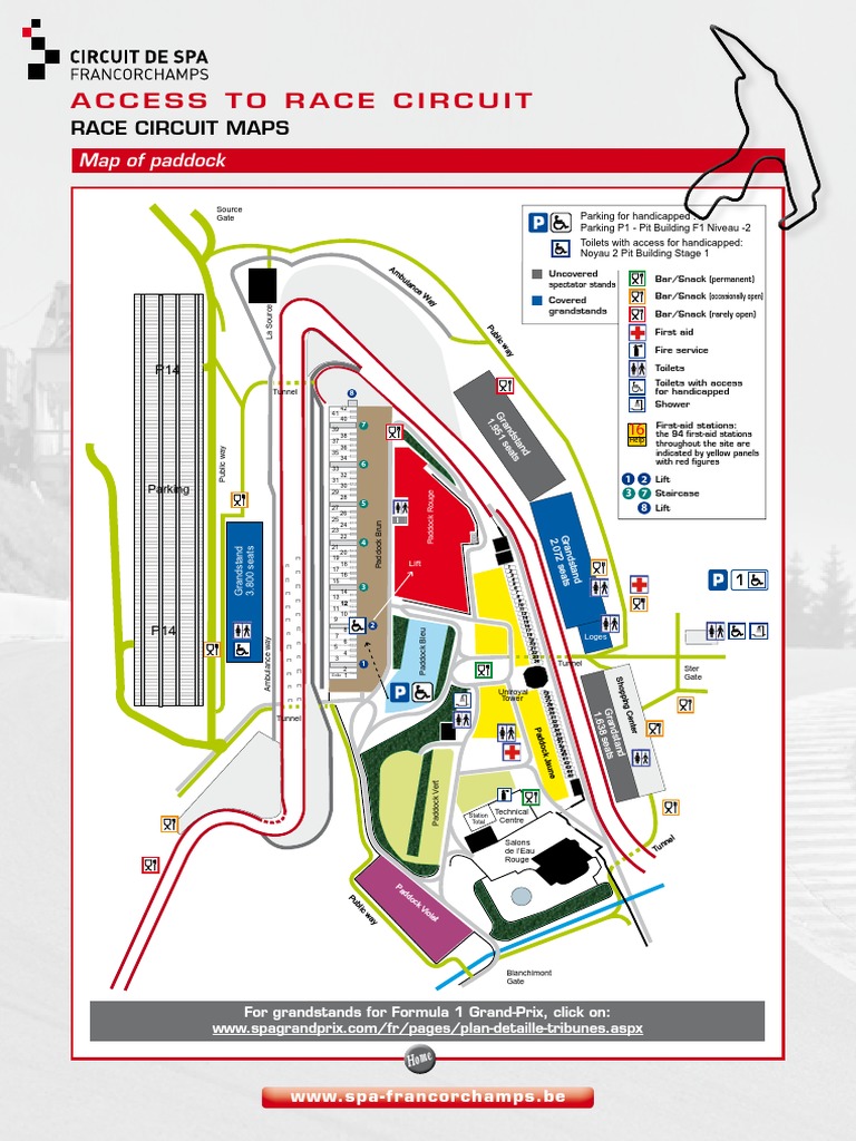 Map Paddock Circuit Spa Francorchamps | PDF | Sports
