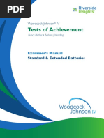 Administration and Scoring Manual WNV | PDF