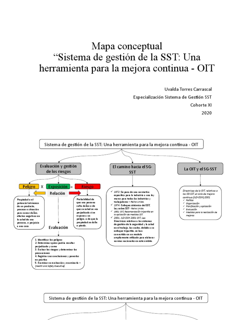 Mapa Conc OIT | PDF | Organización Internacional del Trabajo | Evaluación