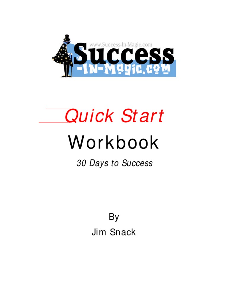 Quick Start Workbook | PDF | Sales | Business