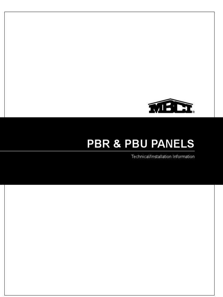 Pbr-Pbu Manual | PDF