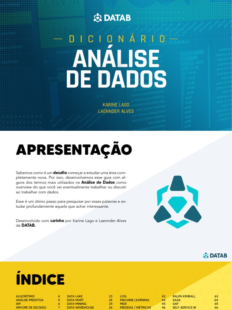 Dicionario Da Analise de Dados | PDF | SQL | Armazém de dados