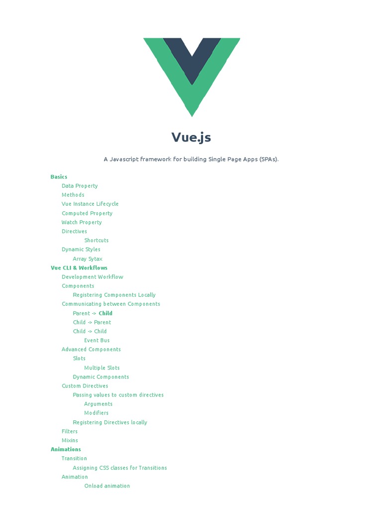 Vue - JS: A Javascript Framework For Building Single Page Apps (Spas ...