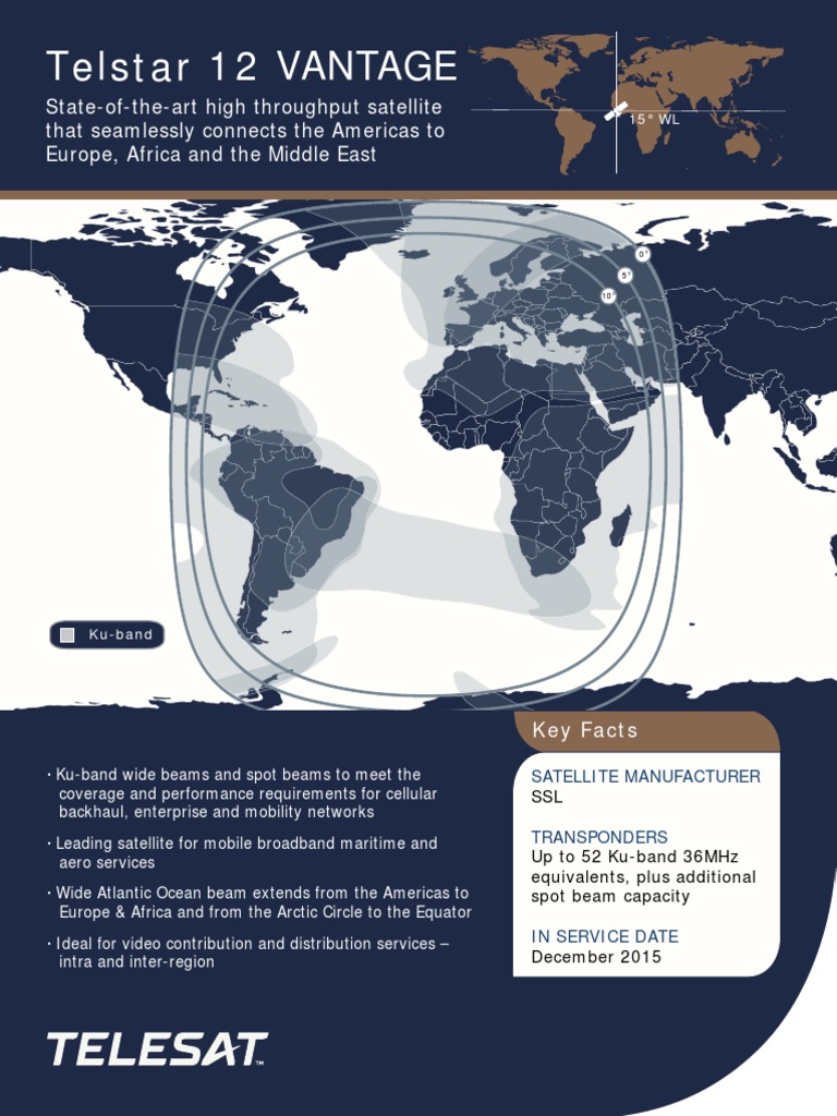 Telstar 12 VANTAGE | PDF | Telecommunications | Information And ...