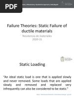 Theories of Failure | PDF | Strength Of Materials | Yield (Engineering)
