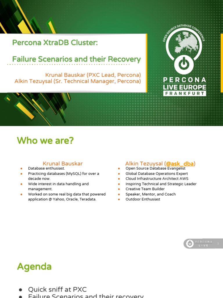 Percona XtraDB Cluster - Failure Scenarios and Their Recovery - FileId ...