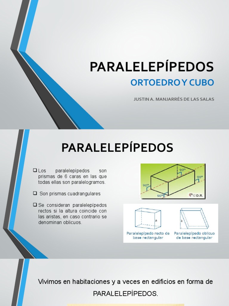 PARALELEPÍPEDOS | PDF | Geometría Convexa | Politopos