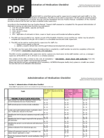 Medication Dispensing and Administration Audit Checklist | PDF ...