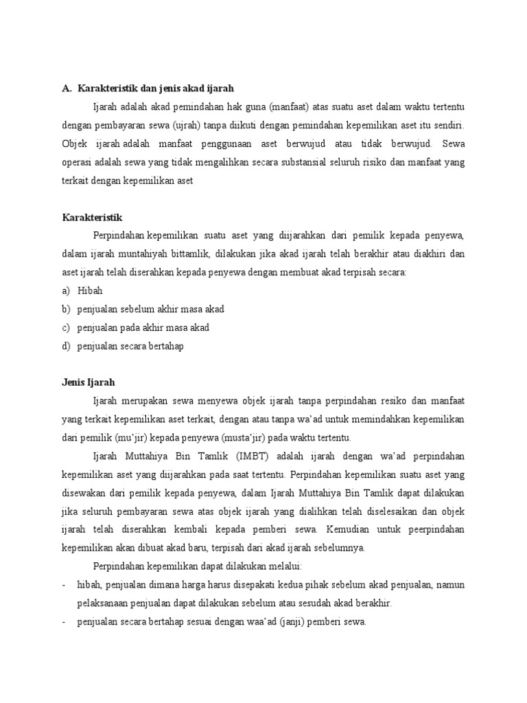 IJARAH | PDF | Hukum