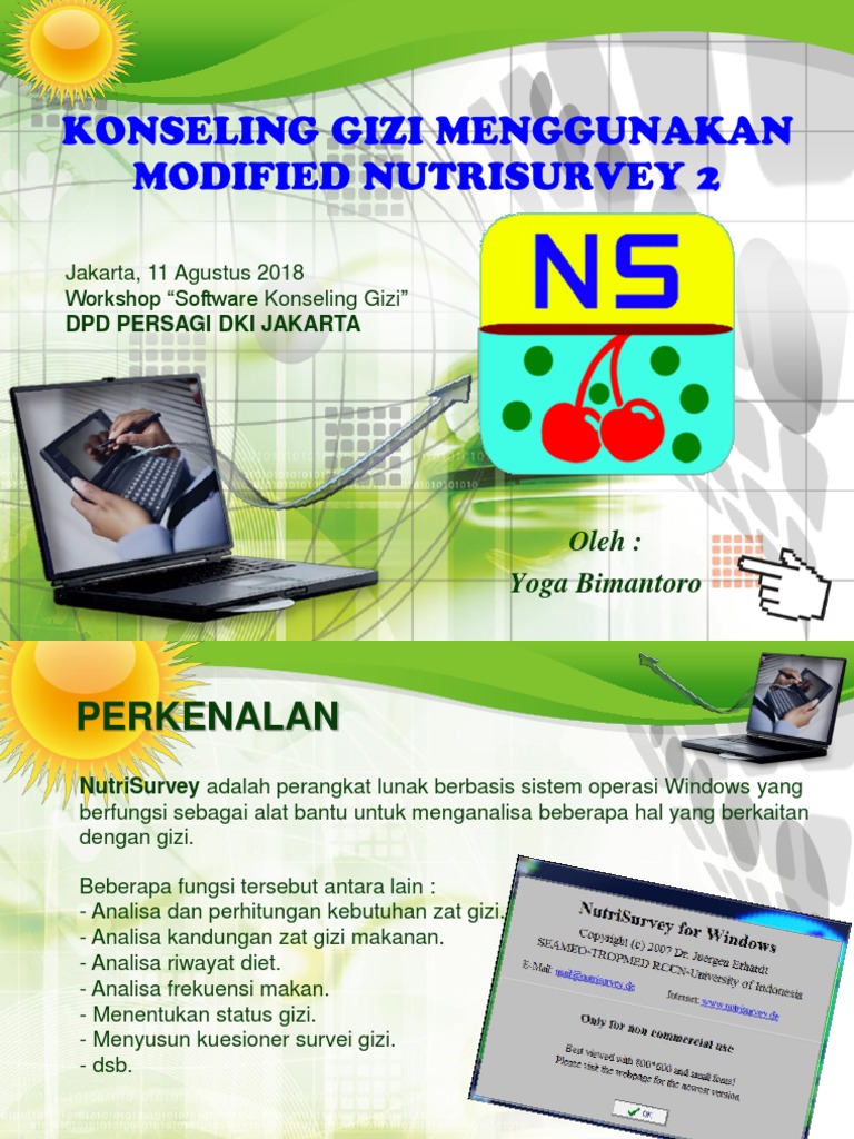 Mengoptimalkan Nutrisurvey untuk Konseling Gizi di Indonesia | PDF