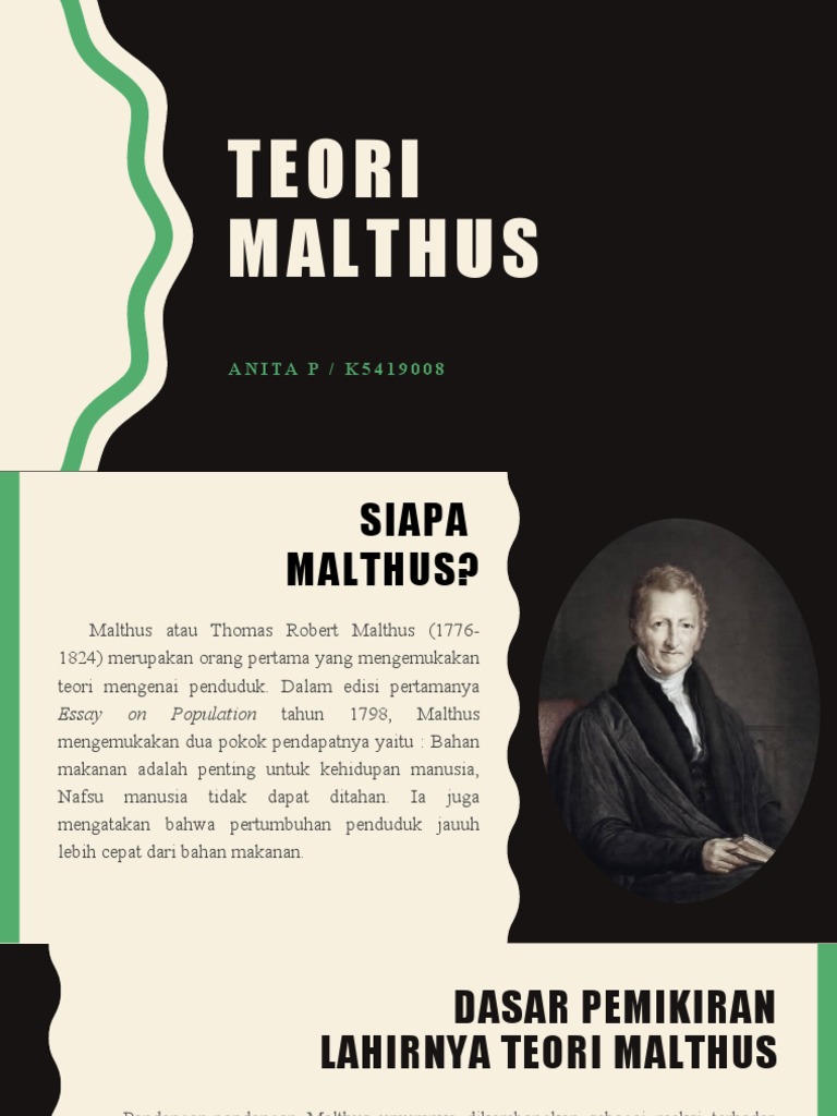 Kelebihan Dan Kekurangan Teori Malthus | PDF