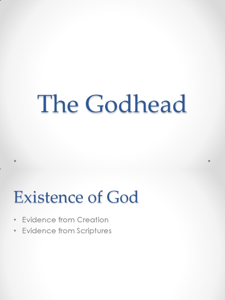 The Godhead | PDF | Trinity | God The Father