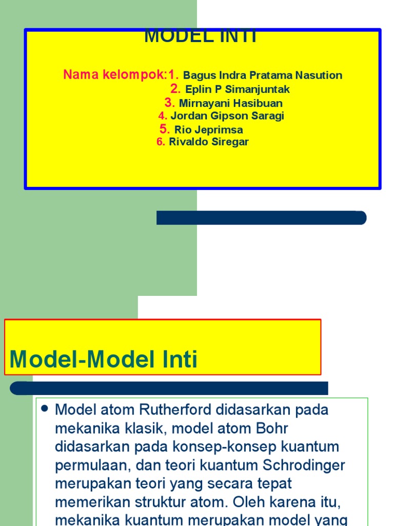 Kelompok 2 Model Inti | PDF | Sains & Matematika