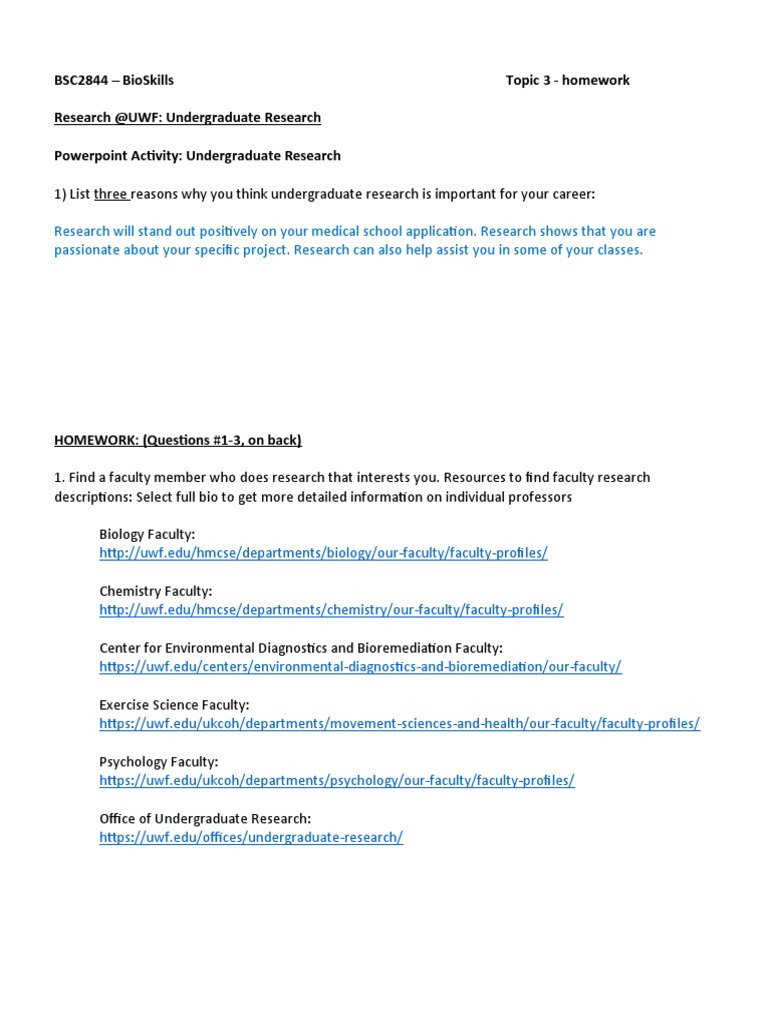 Module 3 Homework Document | PDF | Science | Science And Technology