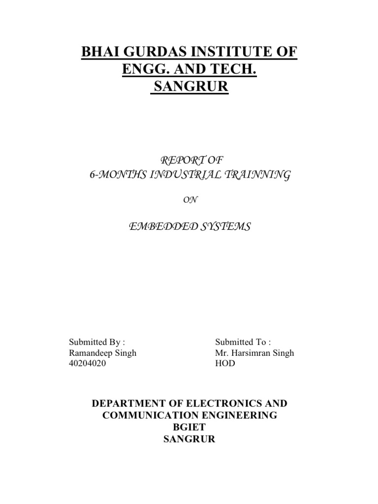 Embedded System | PDF | Digital Electronics | Capacitor