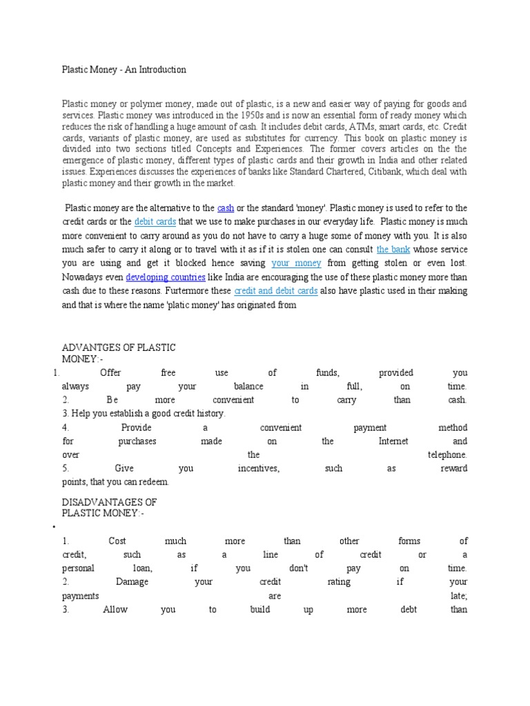 Debit Cards The Bank Your Money Credit and Debit Cards | PDF ...