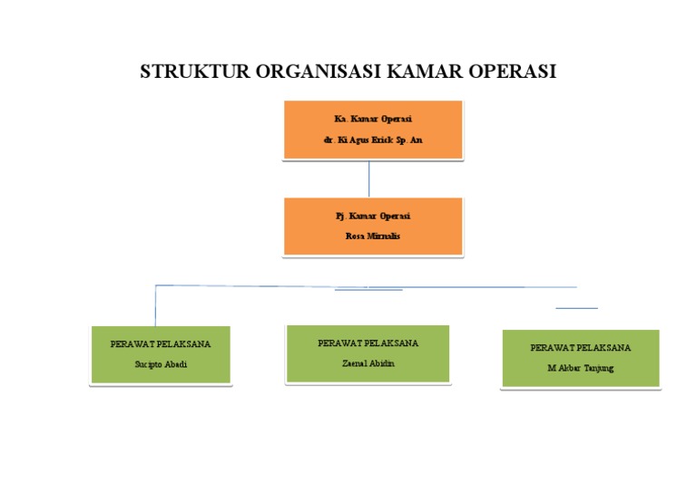Struktur Organisasi Kamar Operasi | PDF