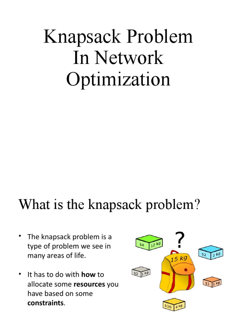 Knapsack Problem | PDF | Computer Science | Theoretical Computer Science