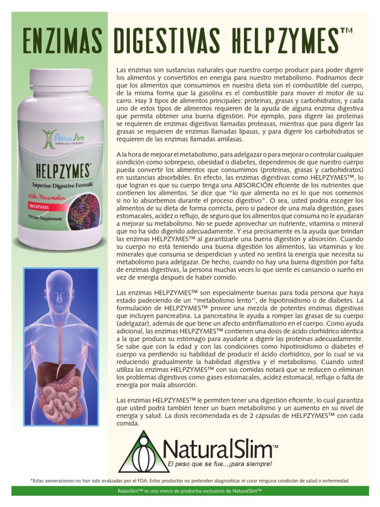 Helpzymes | PDF | Digestión | Nutrientes