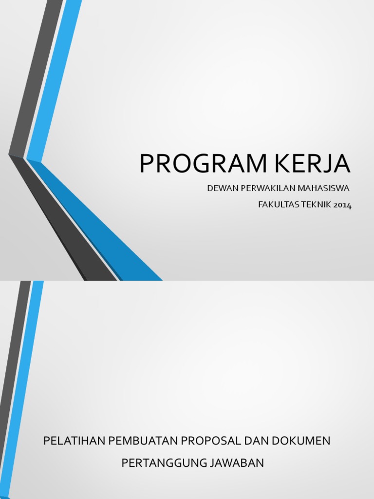 Program Kerja DPM FT 2014 Baru | PDF