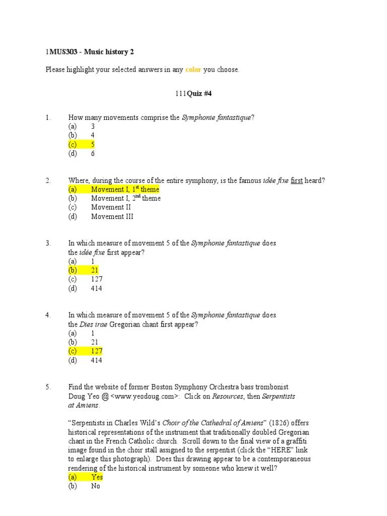 Music History 2 Notes | PDF | Art | Classics