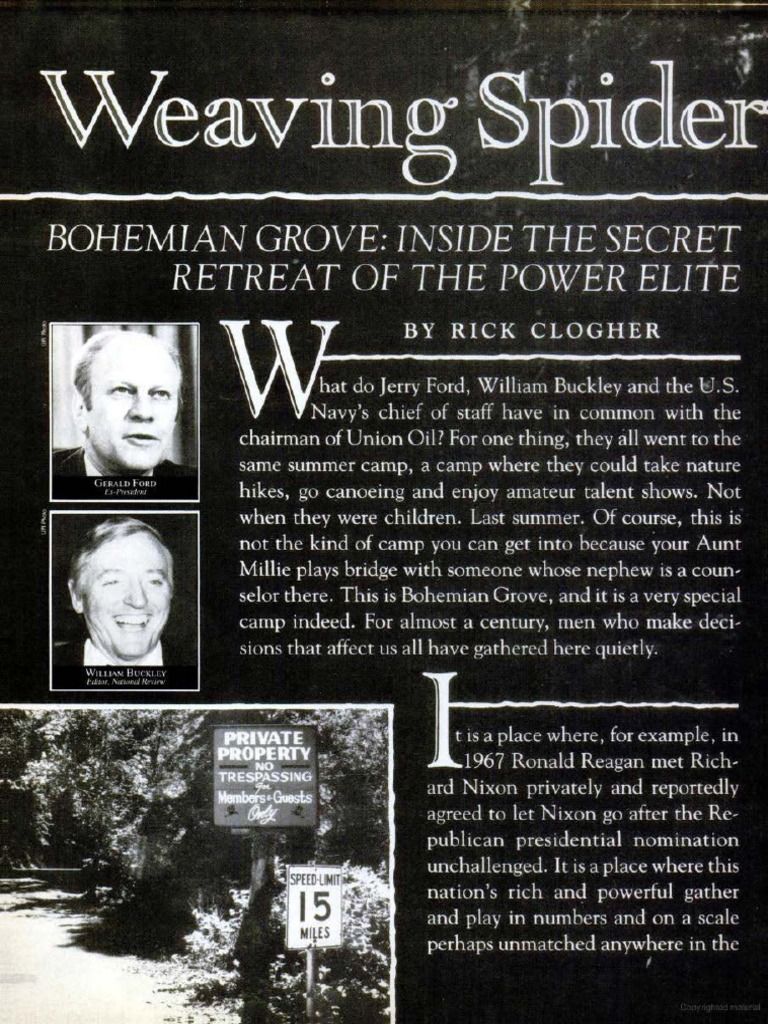 Bohemian Grove - Inside The Secret Retreat of The Power Elite by Rick ...